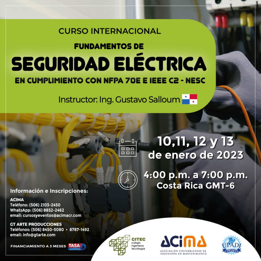 Curso Internacional Fundamentos de Seguridad Eléctrica según NFPA 70E e ...